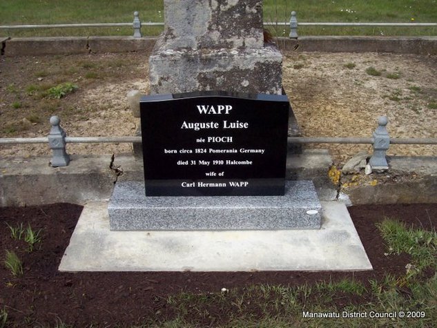 Cemetery Record Details | Manawatū District Council