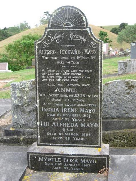 Cemetery Record Details | Manawatū District Council